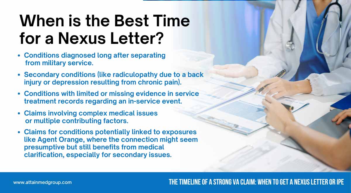 The Timeline of a Strong VA Claim: When to Get a Nexus Letter or IPE ...